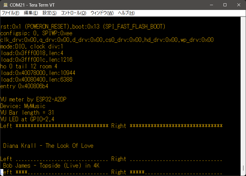 ESP32-A2DP-VUmeter | Bluetooth Audio receiver by A2DP with VU meter for ...